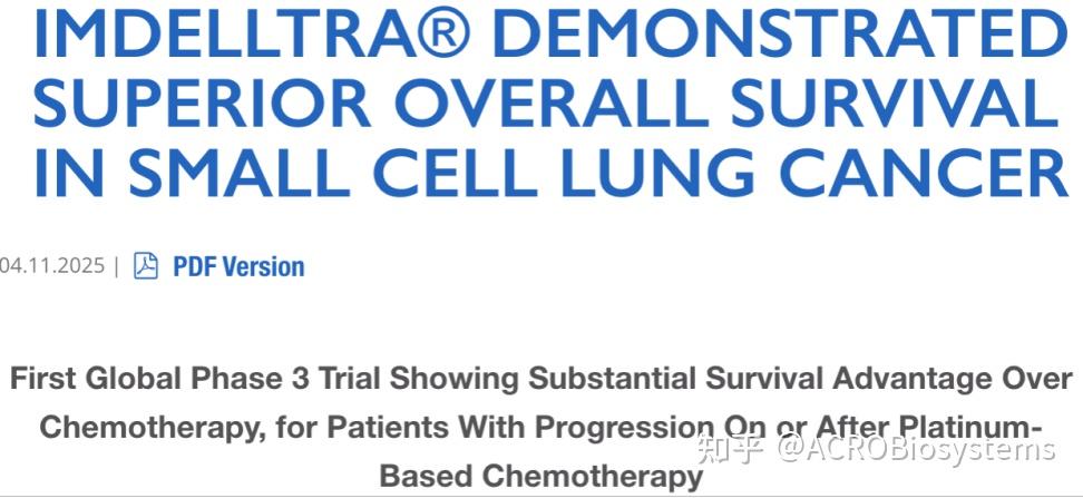 【疗效显著】安进DLL3/CD3双抗临床3期取得重大突破 - 知乎