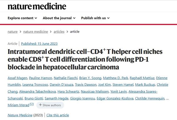 Nat Med | 美国免疫学美女院士：预测PD-1阻断疗效指征与机制 - 知乎
