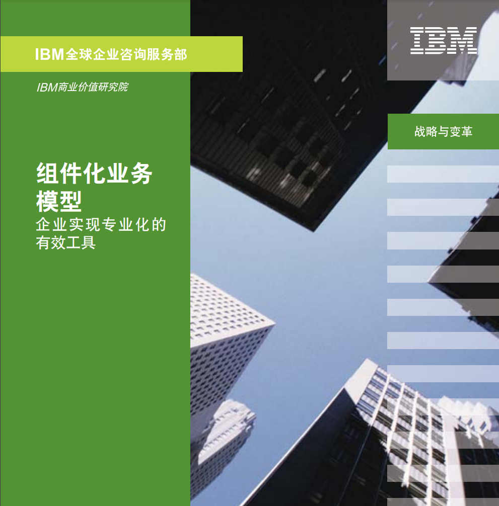 IBM CBM组件化业务模型 - 知乎