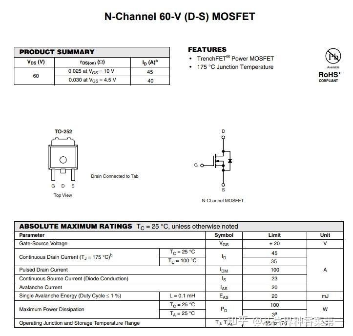 30N06场效应管：技术规格参数、工作原理与应用电路全解析 - 知乎