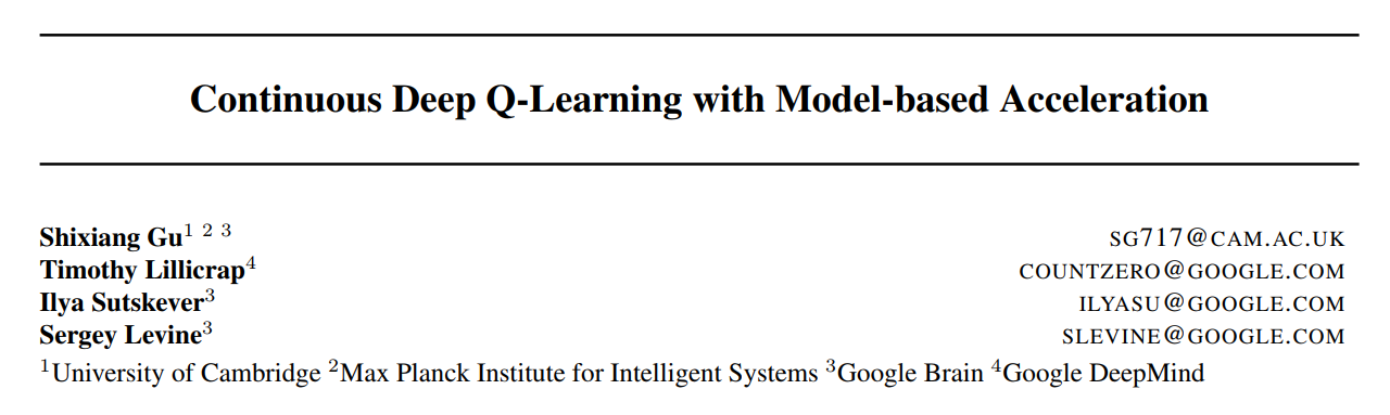 【强化学习论文解读 1】 NAF - 知乎