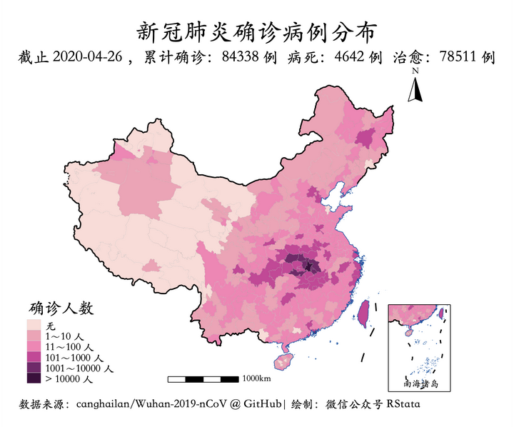 Stata 绘图中循环的使用、xtline 用法深入解析以及填充地图的绘制——以新冠疫情数据分析为例 - 知乎