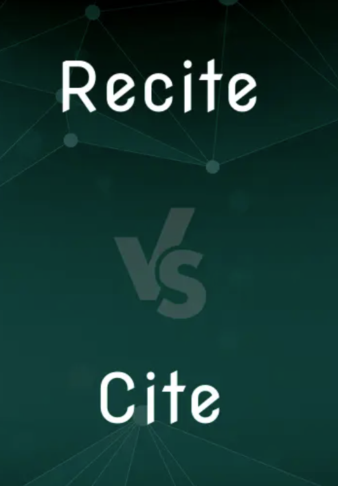cite & recite & incite - 知乎