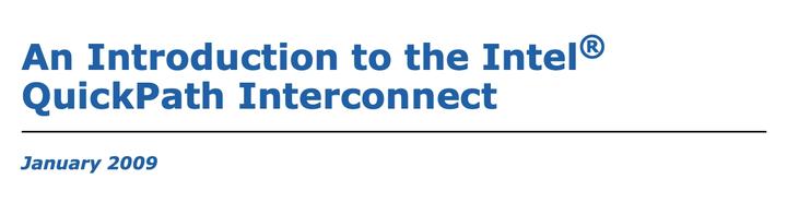 【怀旧篇】Intel QPI 简介 - 知乎