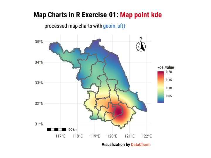 绘图提高篇 | ggplot2+sf 核密度空间插值可视化绘制 - 知乎