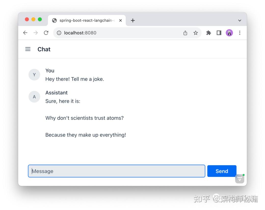 使用 Spring Boot 和 LangChain 构建你自己的ChatGPT - 知乎