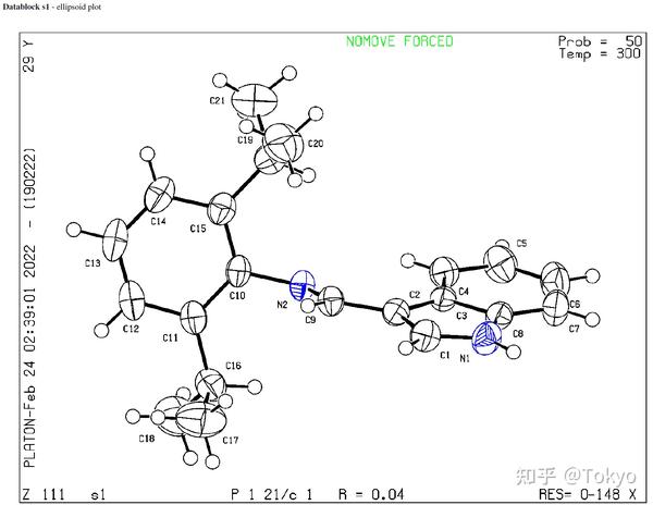 CheckCIF-验证报告中的结构图 - 知乎
