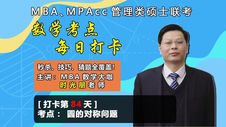 MBA、MPAcc联考数学第84天：圆的对称问题，时光朋老师 - 知乎