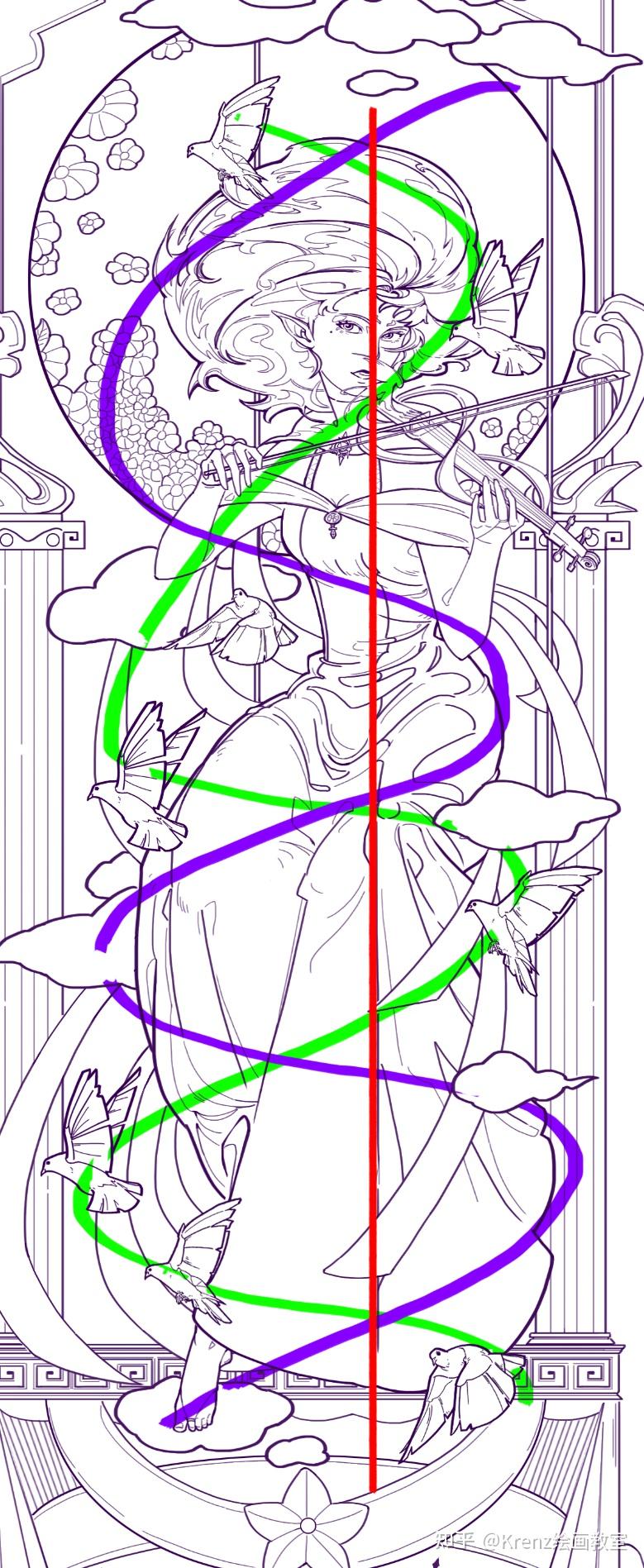 Krenz绘画教室【优秀作业心得】动态与构成-0100 - 知乎