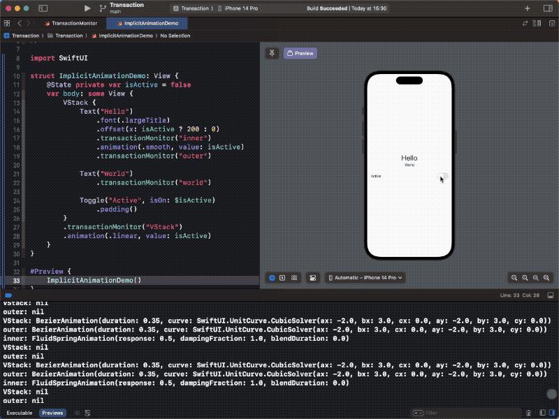 掌握 Transaction，实现 SwiftUI 动画的精准控制 - 知乎