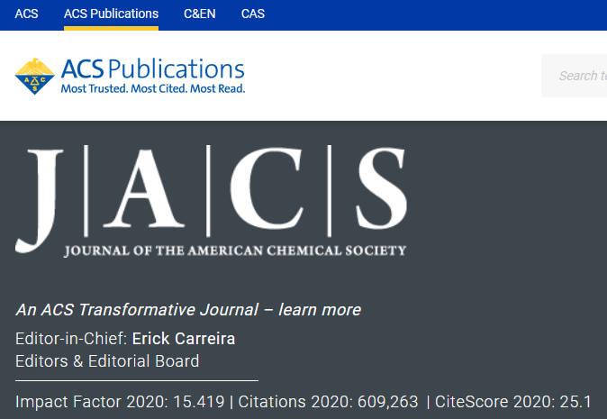 [期刊点评] 第五期JOURNAL OF THE AMERICAN CHEMICAL SOCIETY（IF=15.419） - 知乎