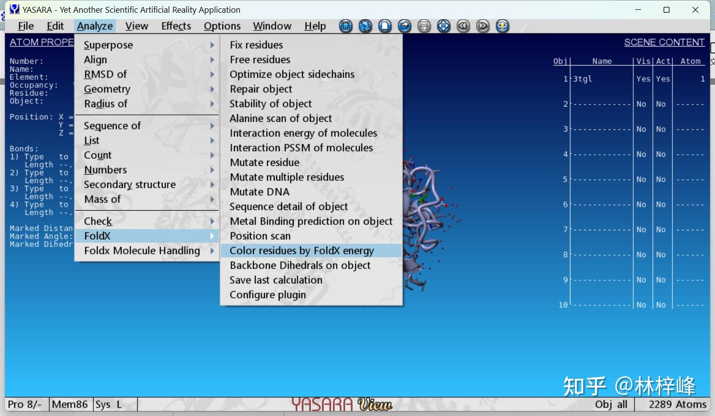 WIN环境下使用YASARA安装foldX5插件 - 知乎