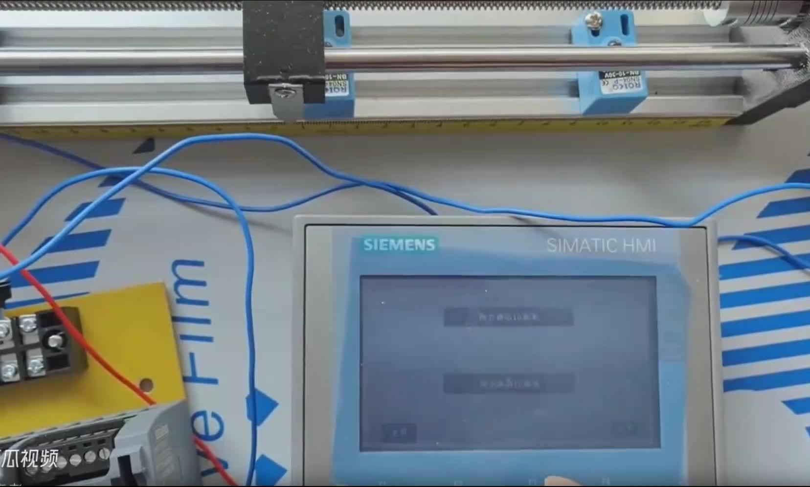 简单的PLC程序——触摸屏控制V90伺服电机 - 知乎