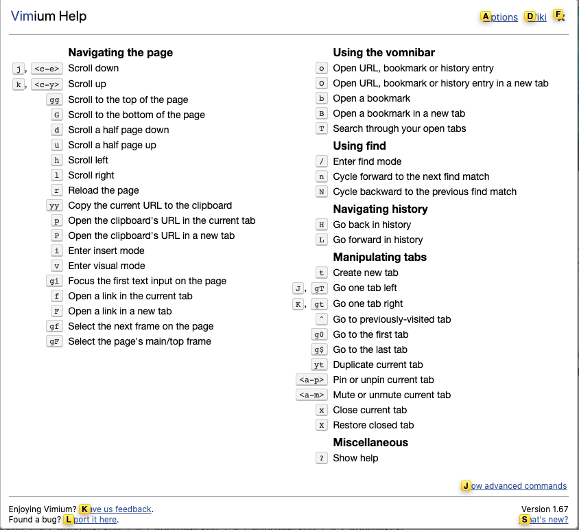 扔掉你的鼠标，VIM及Vimium吐血推荐 - 知乎