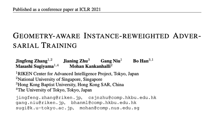 ICLR 21 Oral：基于地理几何感知的对抗学习 - 知乎