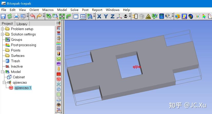 在Icepak模型中修改和增加零件 - 知乎