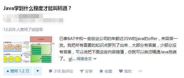 知乎超高的12K赞回答！Java到底要学到什么程度才能叫精通？ - 知乎