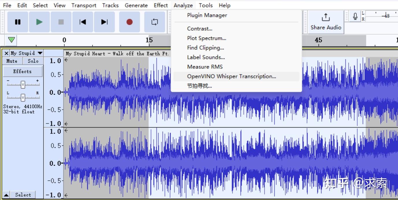 利用人工智能生成音乐：Audacity+OpenVINO - 知乎