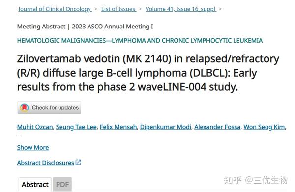 三优药讯｜ASCO23重大ADC临床结果解读（海外篇） - 知乎