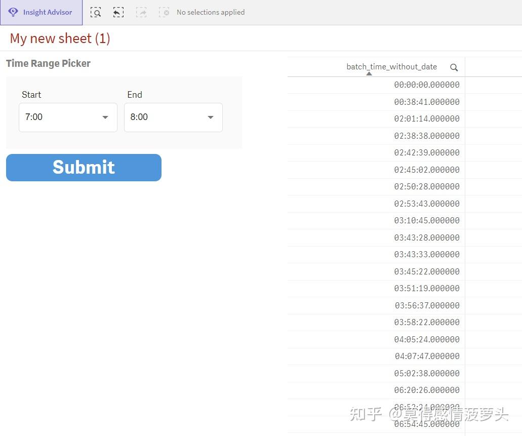 【Qlik Sense 实践】- Select time range - 知乎