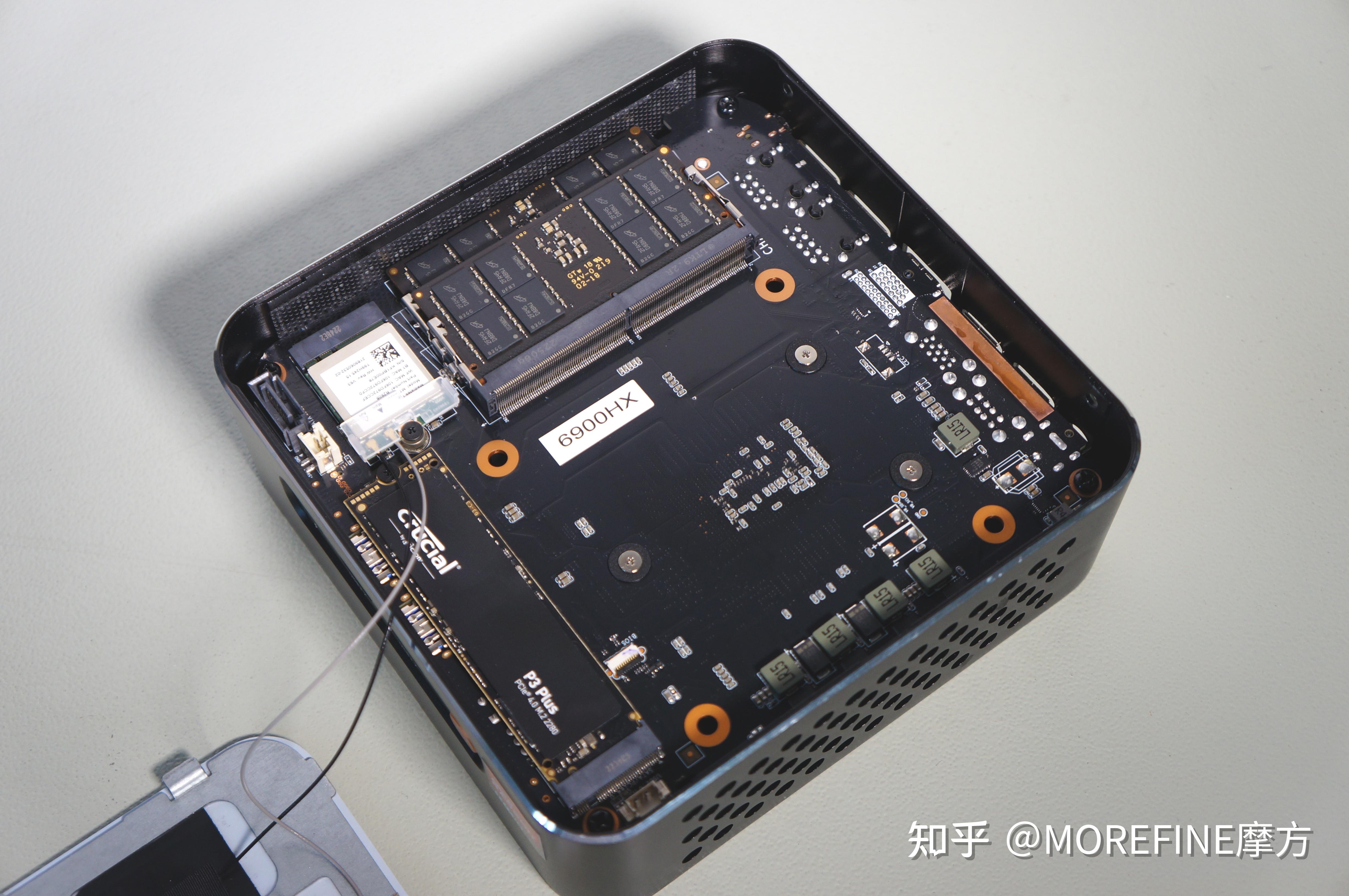 晒晒接口全面的6900HX迷你主机MOREFINE M600，并升级3TB PCIe4固态，轻松ALL IN ONE - 知乎