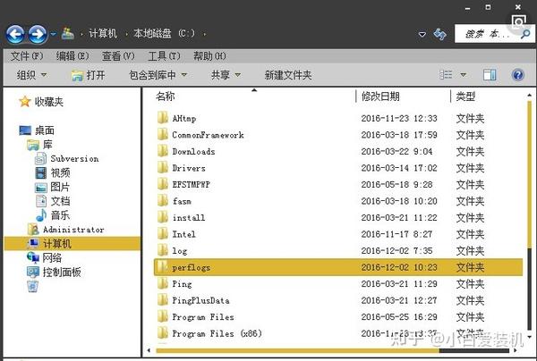 电脑perflogs是什么文件夹 - 知乎