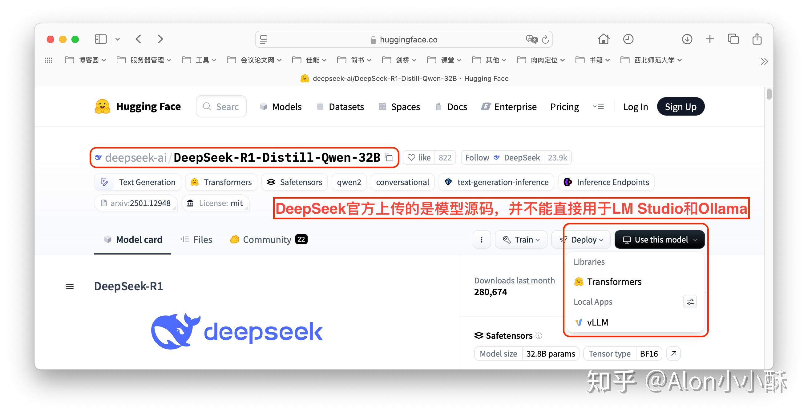 利用LM Studio、Ollama+Chatbox AI为Macbook Pro(Mac M4 Pro)本地配置DeepSeek(DeepSeek-R1-Distill) - 知乎