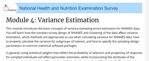 Nhanes数据库介绍及使用 - 知乎