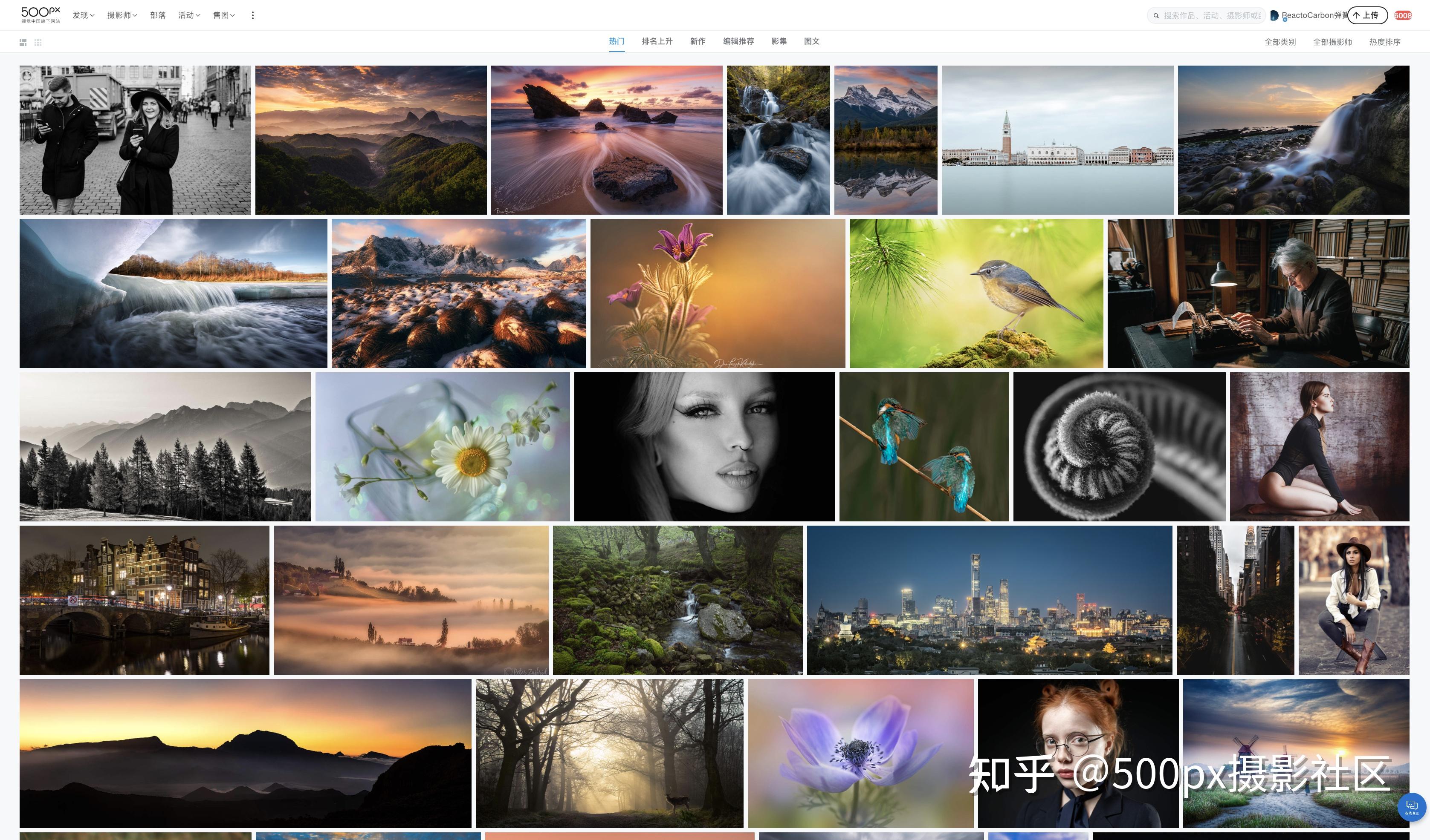 如何评价500px摄影社区？ - 知乎