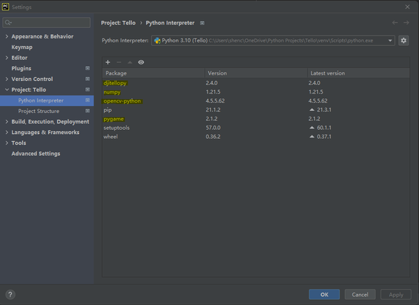 Python程序控制Tello无人机1-按键控制