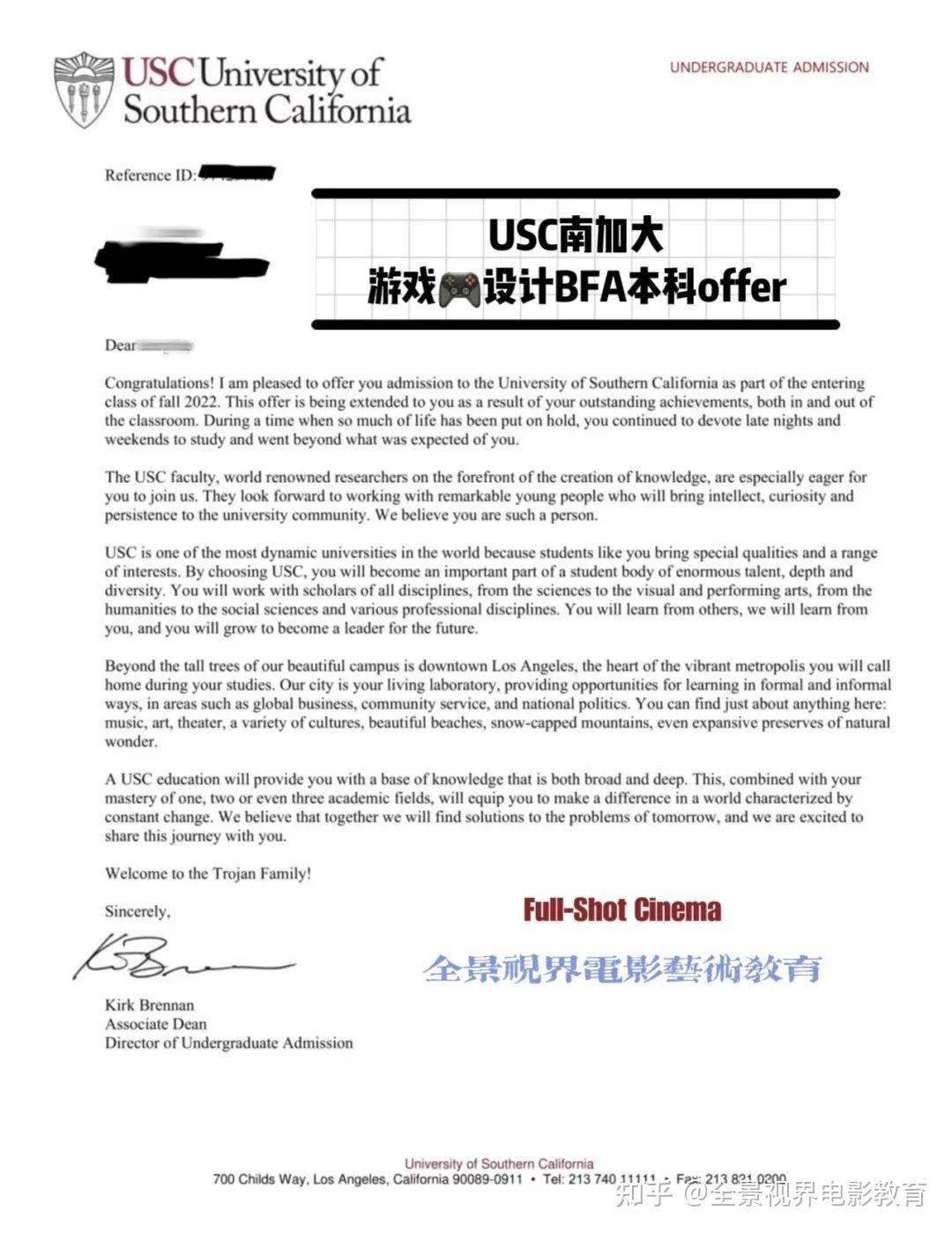 申请成功率100%！全景视界22Fall申请季offer全总结：AFI、USC、NYU、UCLA等顶级电影学院大满贯+丰厚奖学金 - 知乎