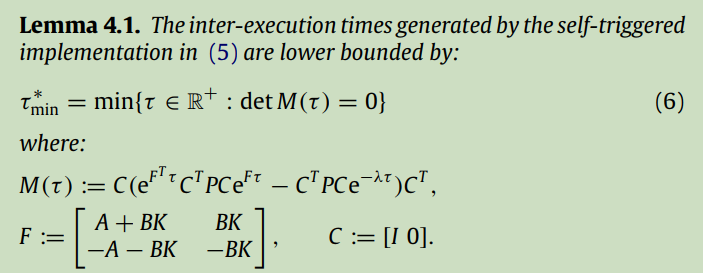 An ISS self-triggered implementation of linear controllers - 知乎