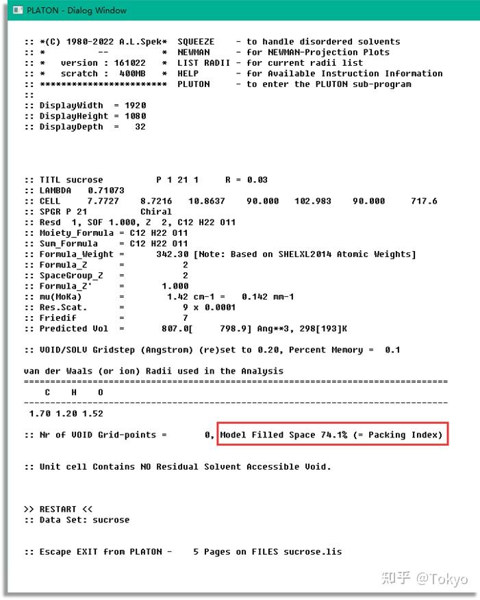 PLATON基操-计算堆积指数(Packing Index) - 知乎