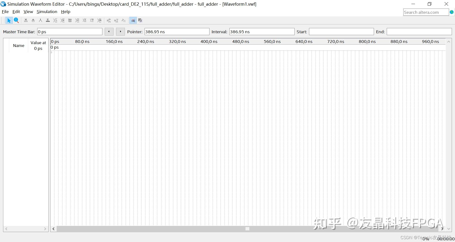 University Program VWF仿真步骤__全加器 - 知乎