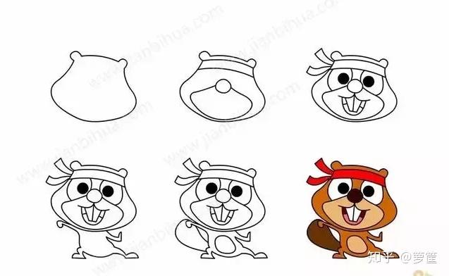 100多种超萌漫简笔小动物头像画法，值得收藏临摹！ - 知乎