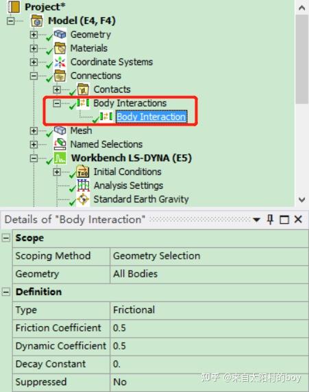 workbench ls-dyna中定义了body interactions仍然发生穿透问题 - 知乎