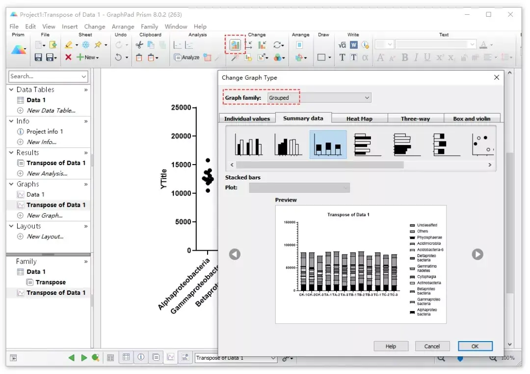 Graphpad Prism教程| 如何用Graphpad Prism绘制两种堆叠图？ - 知乎
