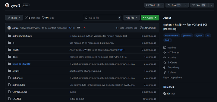 生信软件44 - 比PyVCF更高效的VCF解析Python库cyvcf2 - 知乎