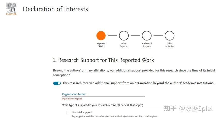 爱思唯尔Elsevier投稿系统Declaration of interest详解 - 知乎