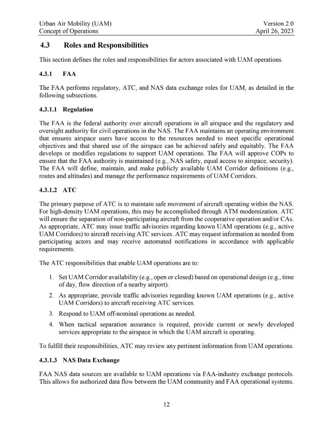 美国联邦航空管理局：城市空中交通 (UAM) 运营概念V2.0（英） - 知乎