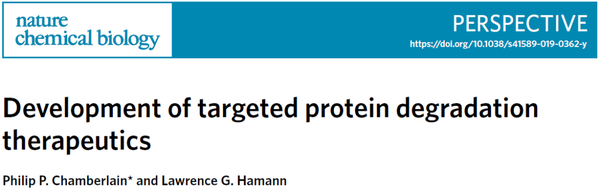 Nat Chem Bio丨蛋白质靶向降解PROTAC疗法的研究进展 - 知乎