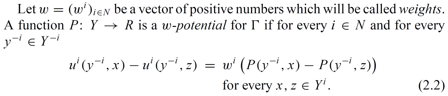 Potential Game（位势博弈） - 知乎