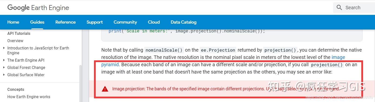 Google Earth Engine谷歌地球引擎图层投影信息与参考坐标系及空间转换参数的获取 - 知乎