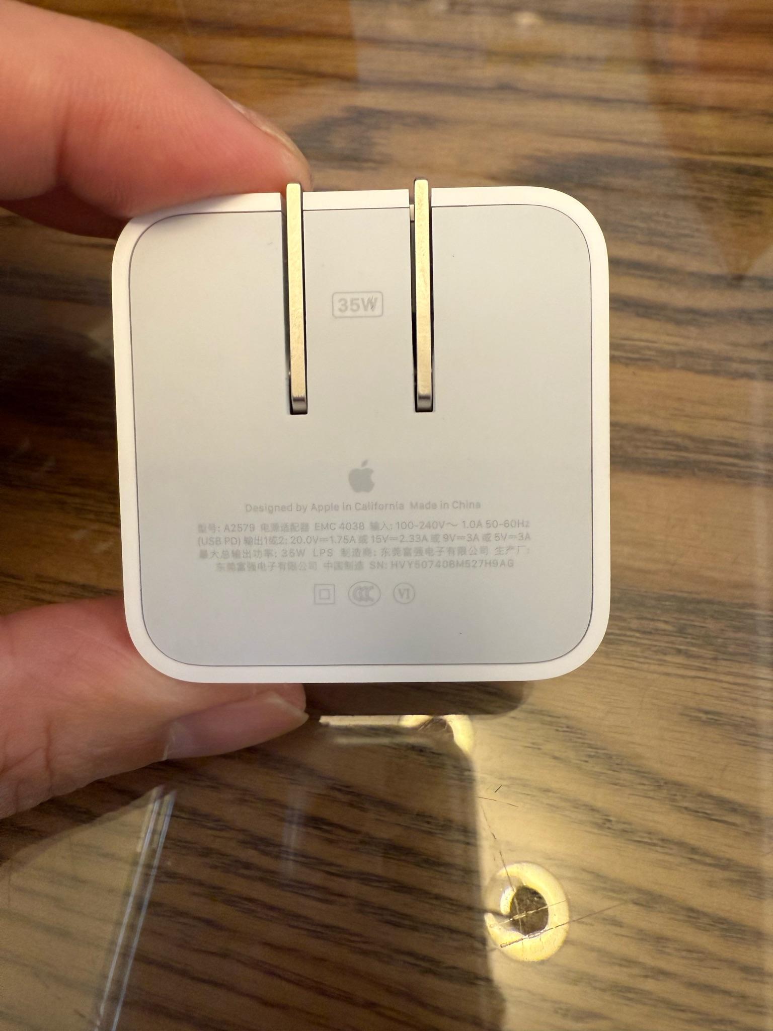 苹果35W充电头真假辨别（国行A2579+美版A2571） - 知乎