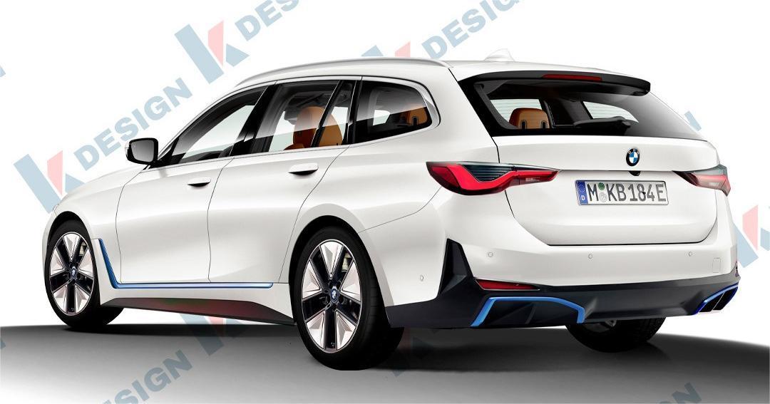 外观造型更加动感 BMW i4 Touring渲染图曝光 - 知乎