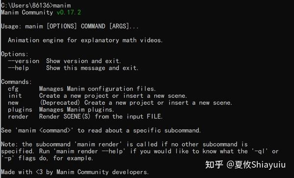 【2023】Manim环境配置（极简版） - 知乎