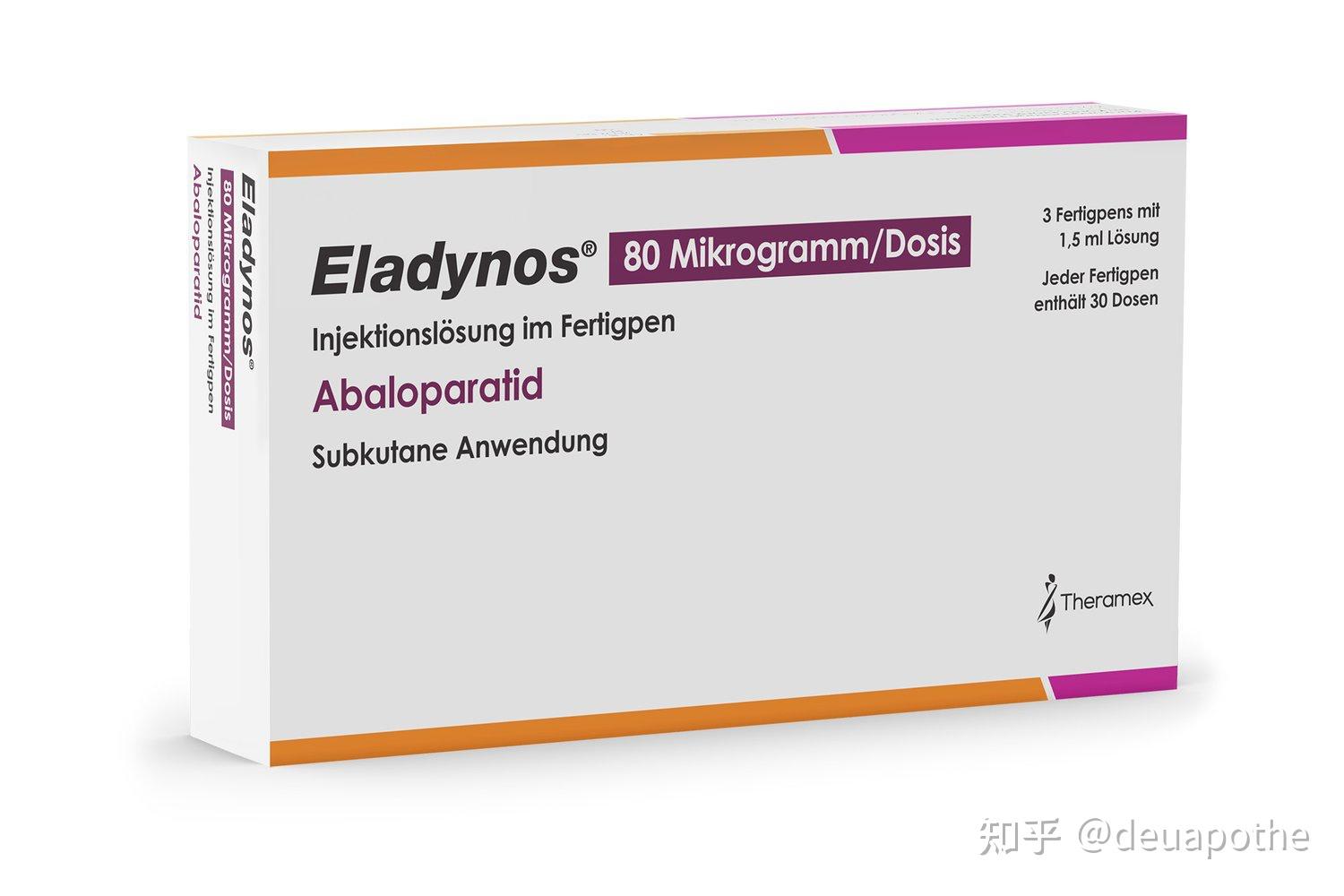 德国 Eladynos 阿巴洛肽（Abaloparatid）治疗绝经后女性骨质疏松症 - 知乎