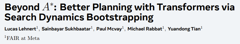 补齐Transformer规划短板，田渊栋团队的Searchformer火了 - 知乎