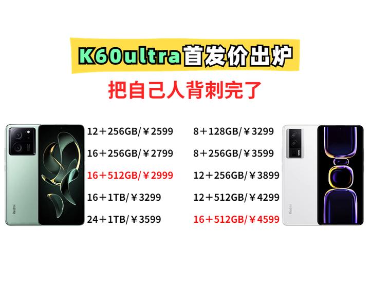 红米K60ultra价格出炉！米粉们都哭了：RNM红米退钱 - 知乎