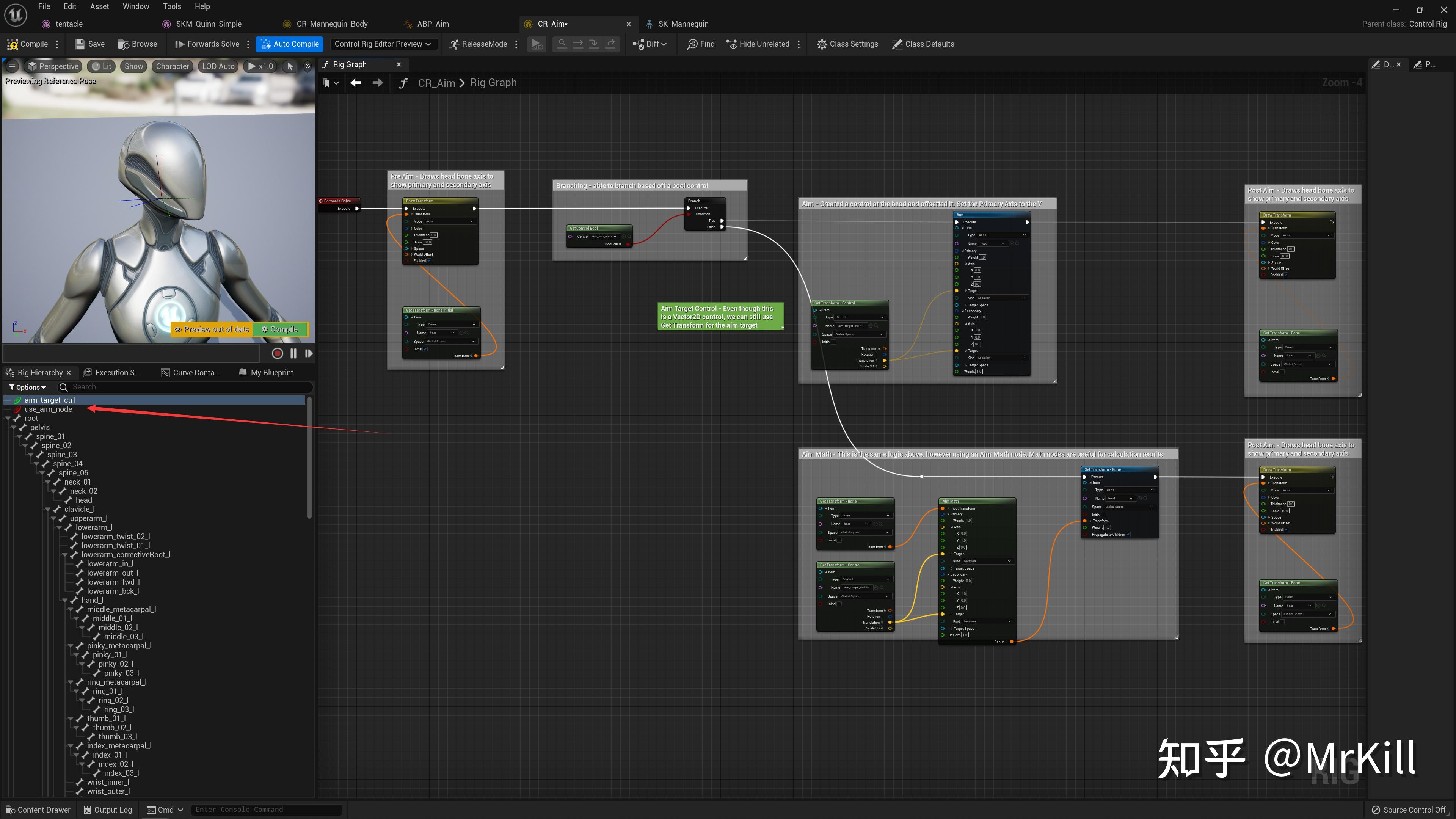 游戏引擎应用-Unreal Engine内容示例之Control Rig分析（一） - 知乎